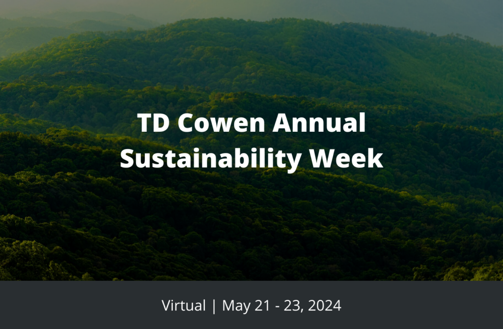 TD Cowen Annual Sustainability Week | Nano One®